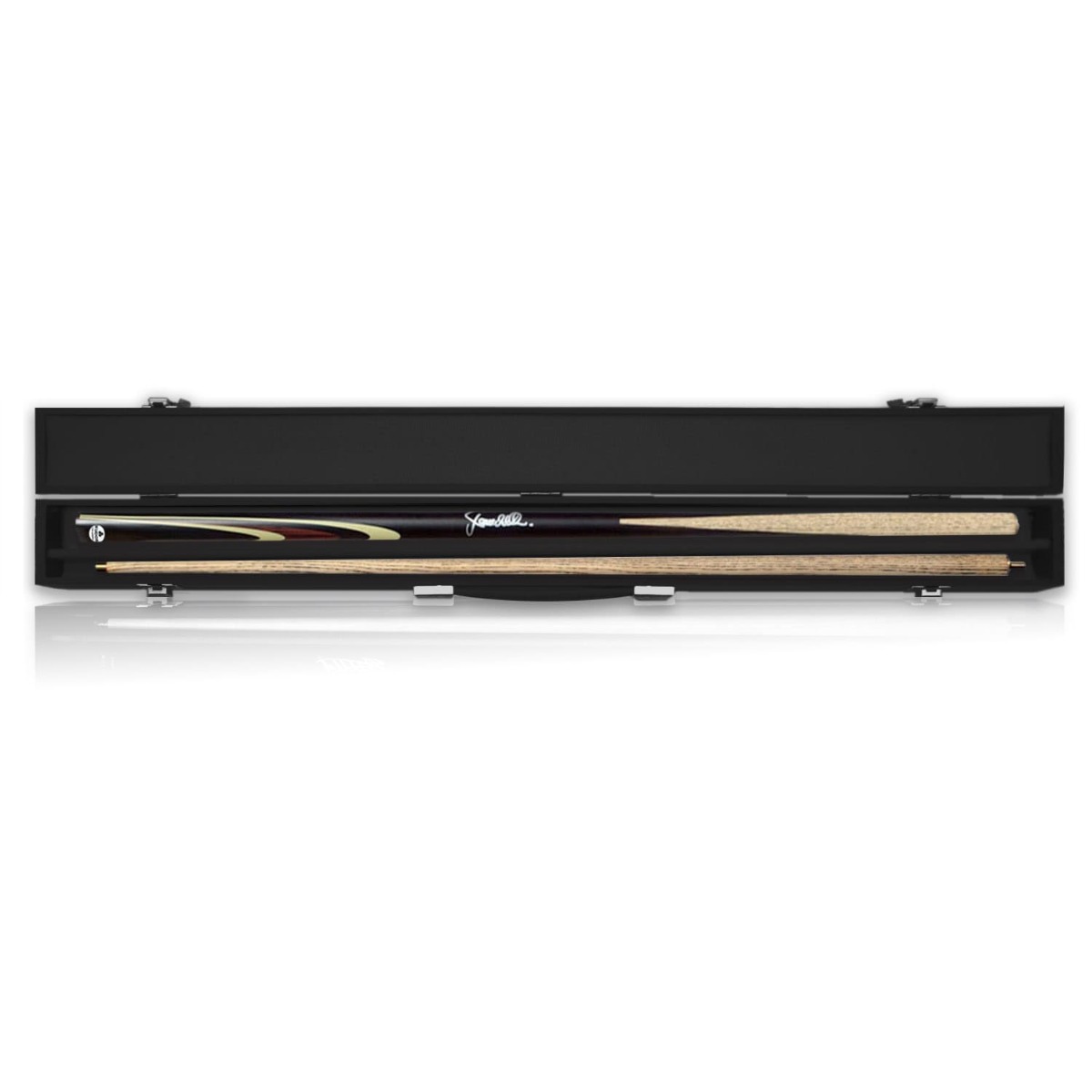Ronnie O'Sullivan Signed Snooker Cue (Silver). Display Case