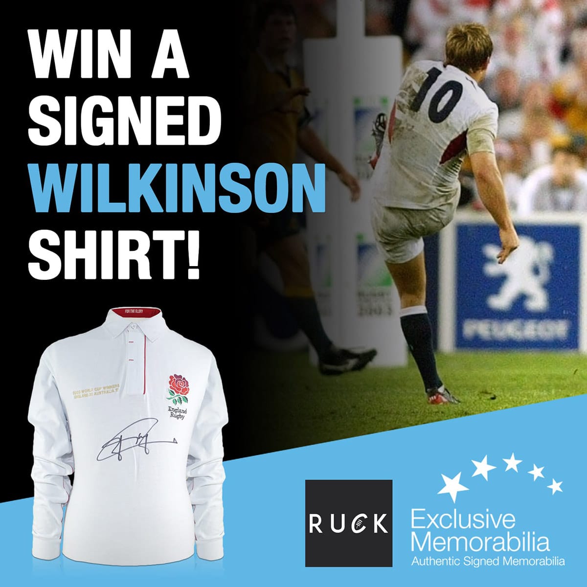 Win a signed Jonny Wilkinson shirt!